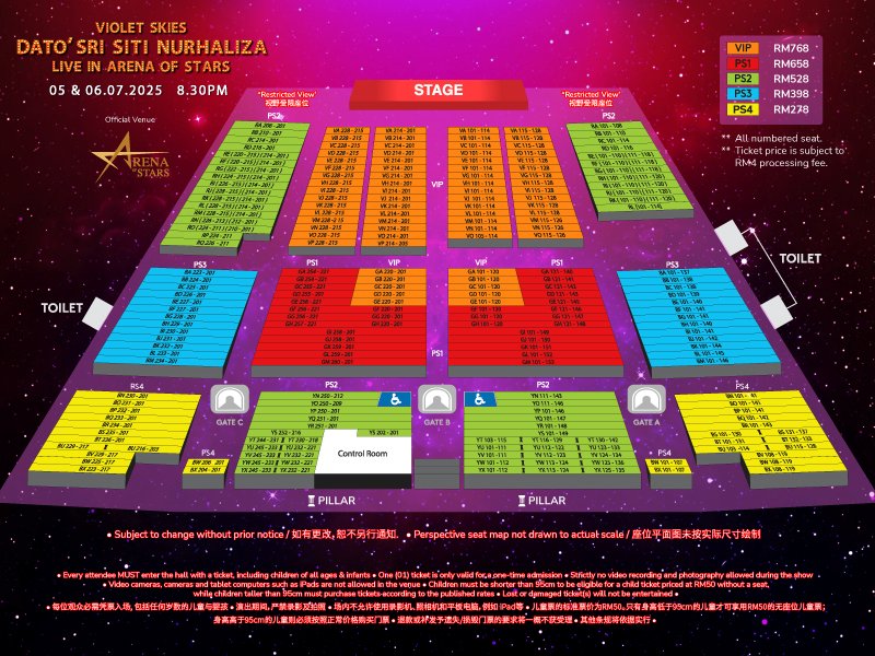 Violet Skies: Dato' Sri Siti Nurhaliza Live in Arena of Stars ...